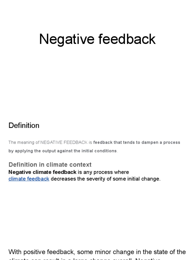 Understanding Negative Climate Feedback | PDF | Cloud | Climate