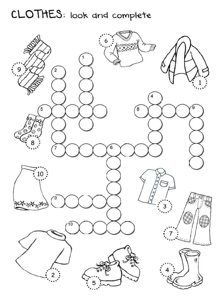 Clothes Wordsearch | PDF