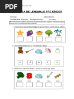 Cuadernillo de Lenguaje Kinder | PDF