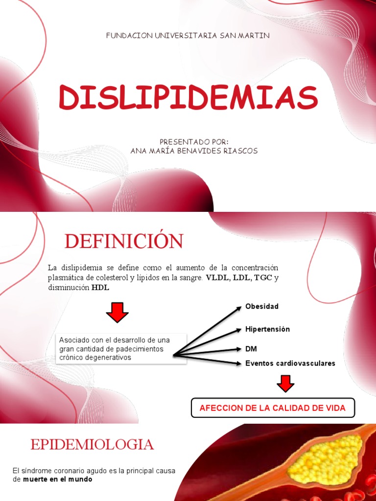 DISLIPIDEMIA | PDF | Lipoproteína | Colesterol