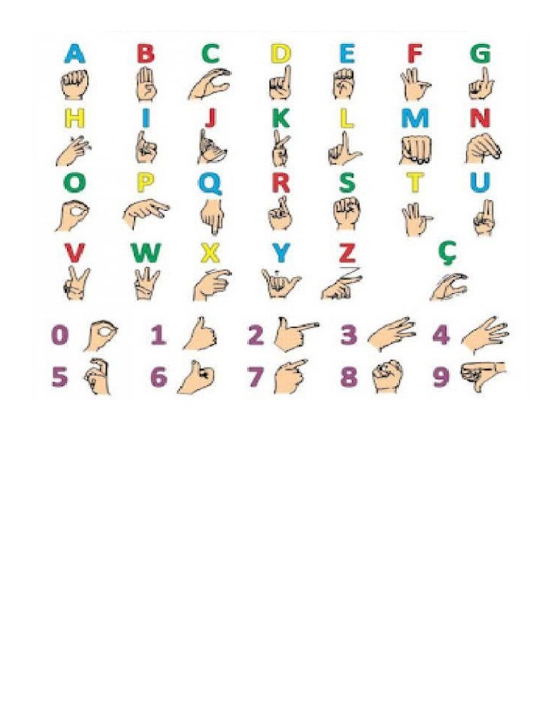 Alfabeto e Numeros em Libras | PDF