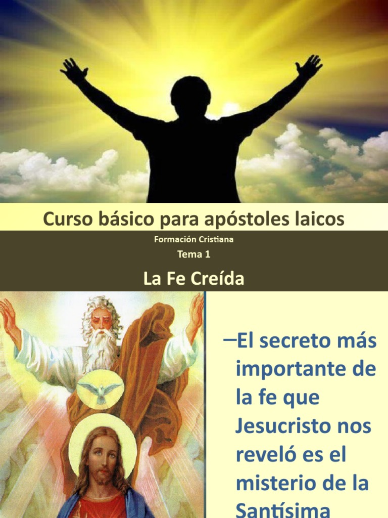Tema 1 la fe creída | PDF | Trinidad | Oración