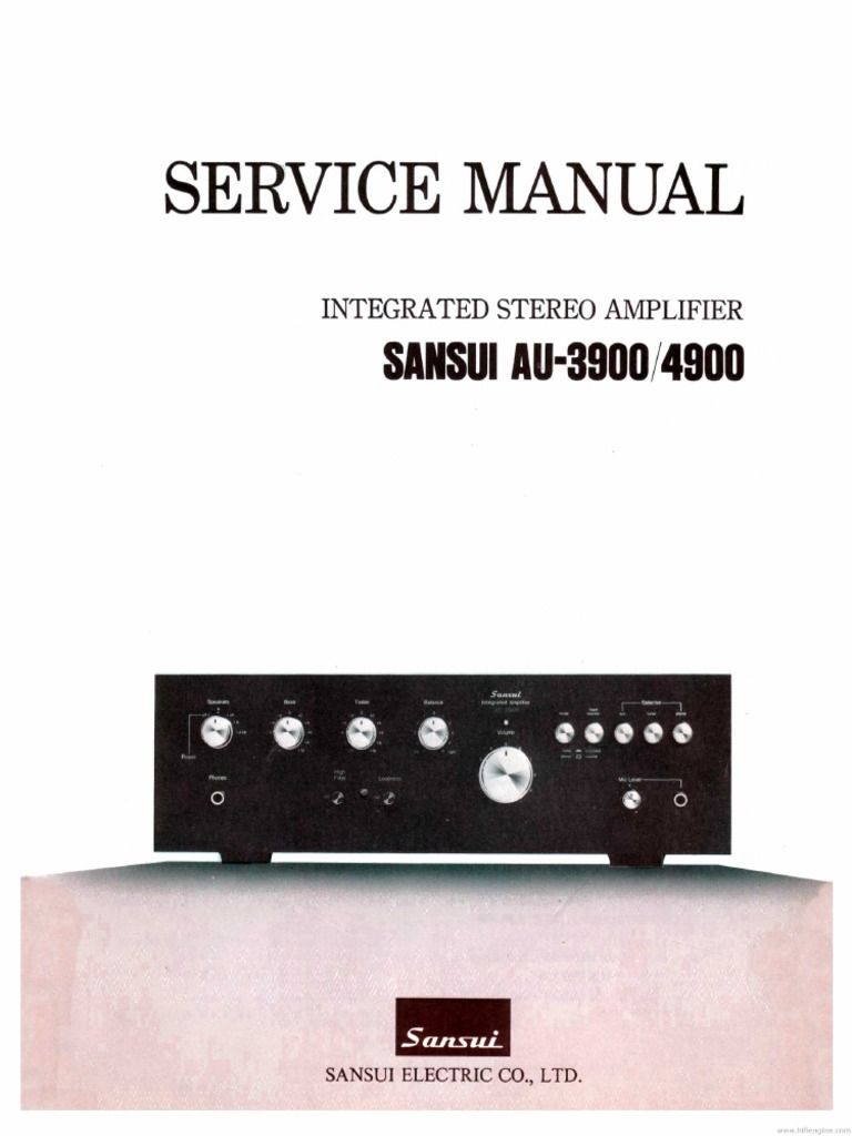Hfe Sansui Au-3900 4900 Service en | PDF