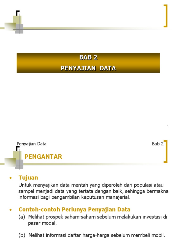 Penyajian Data 1 BAB 2 | PDF