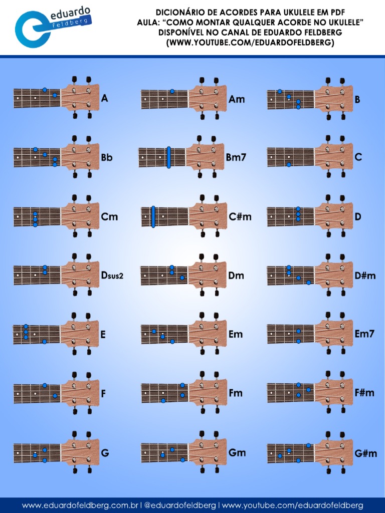 Dicionário de Acordes Para Ukulele | PDF