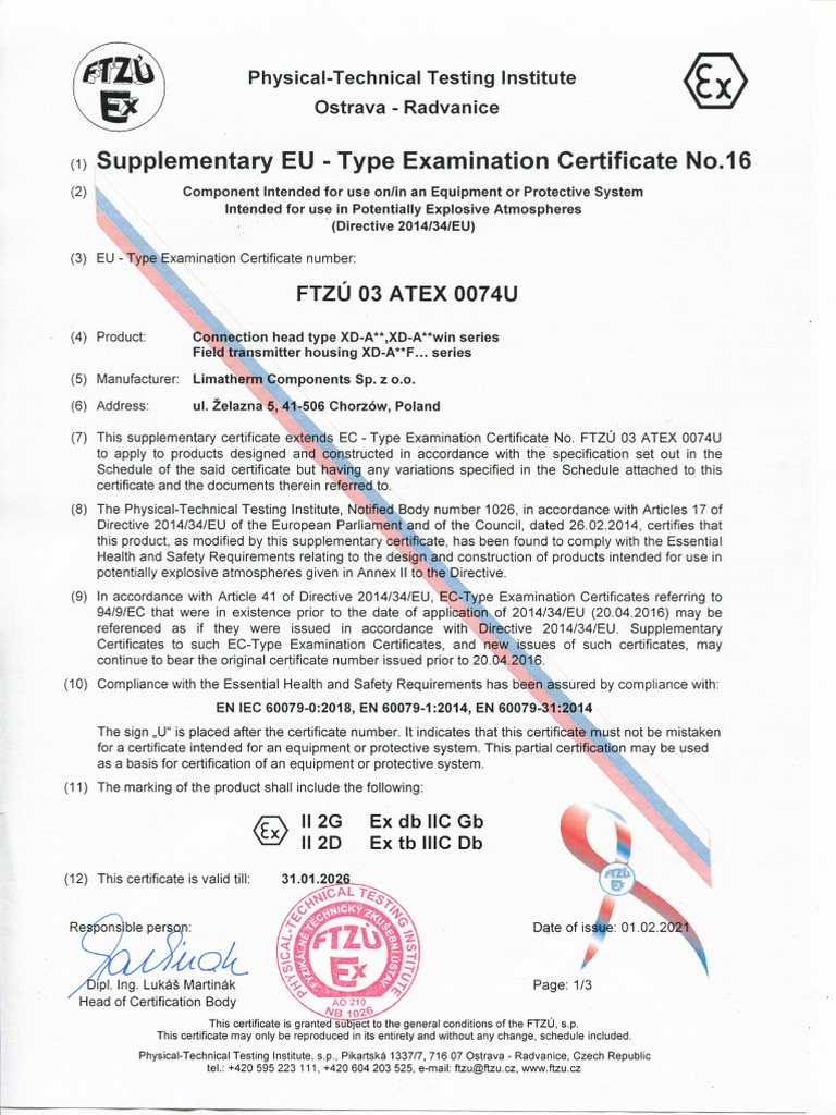 FTZU03ATEX0074U | PDF