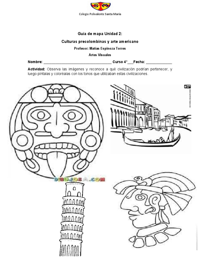 Guia para Colorear Mayas | PDF | Ciencias sociales | Historia