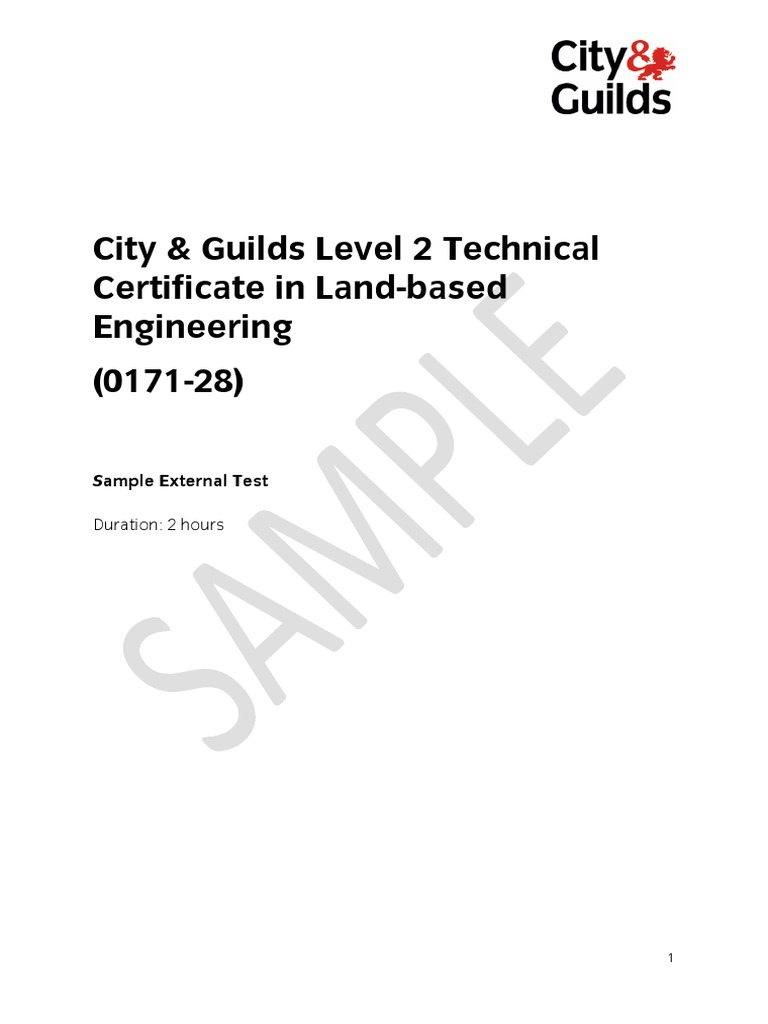 0171-28 l2 Land Based Engineering Sample External Assessment v7 PDF | PDF | Internal Combustion ...