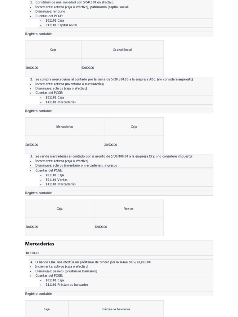 Trabajo Del 1al 10 | PDF | Contabilidad | Bancos