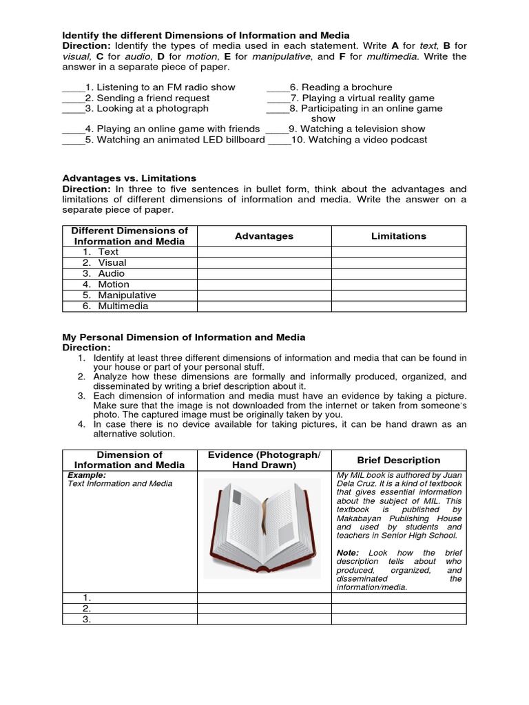 Dimensions of Information and Media | PDF | Multimedia | Computing
