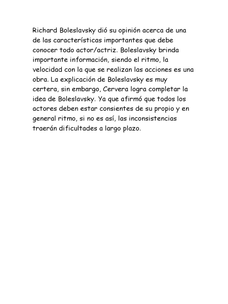 Richard Boleslavsky, Características Importantes Que Debe Conocer Todo ...