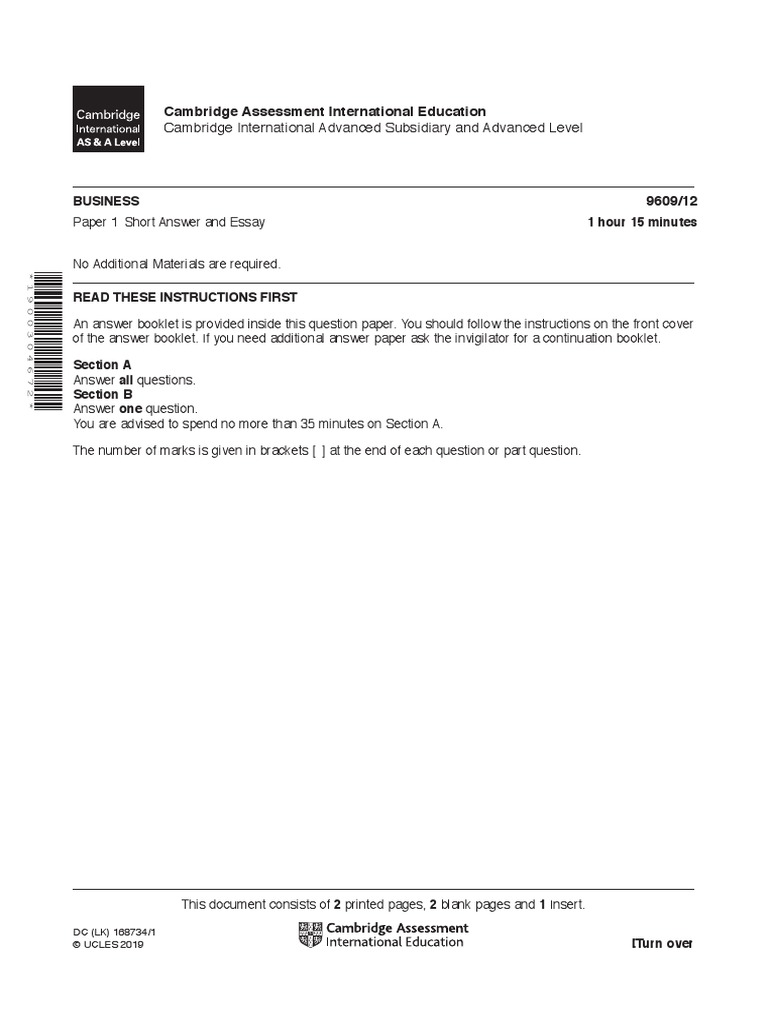 A-Level Business Exam Guide | PDF | Private Sector | Business Economics