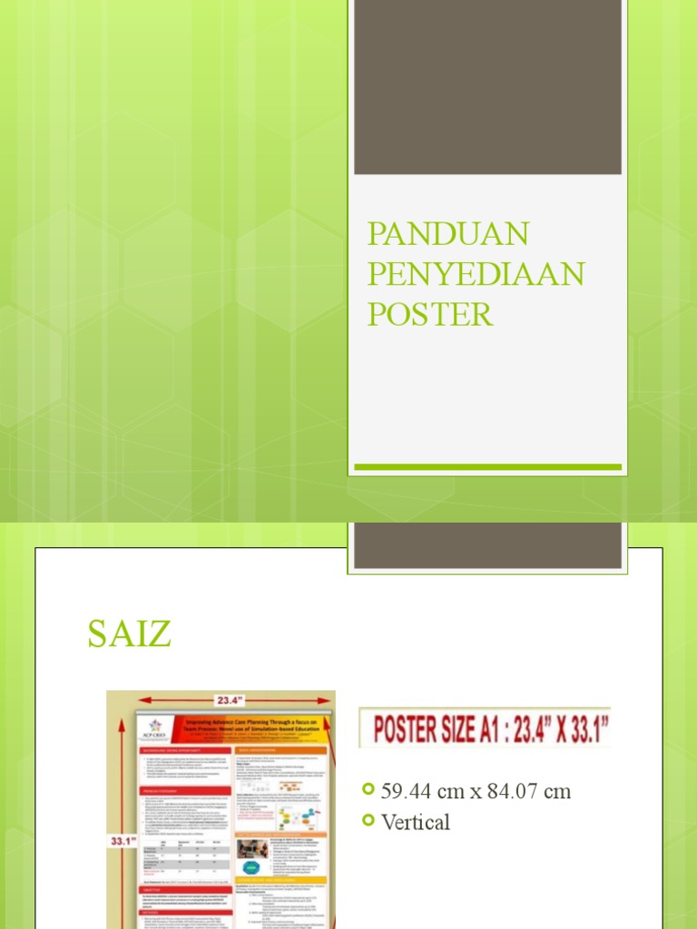 Panduan Penyediaan Poster | PDF | Communication | Human Communication