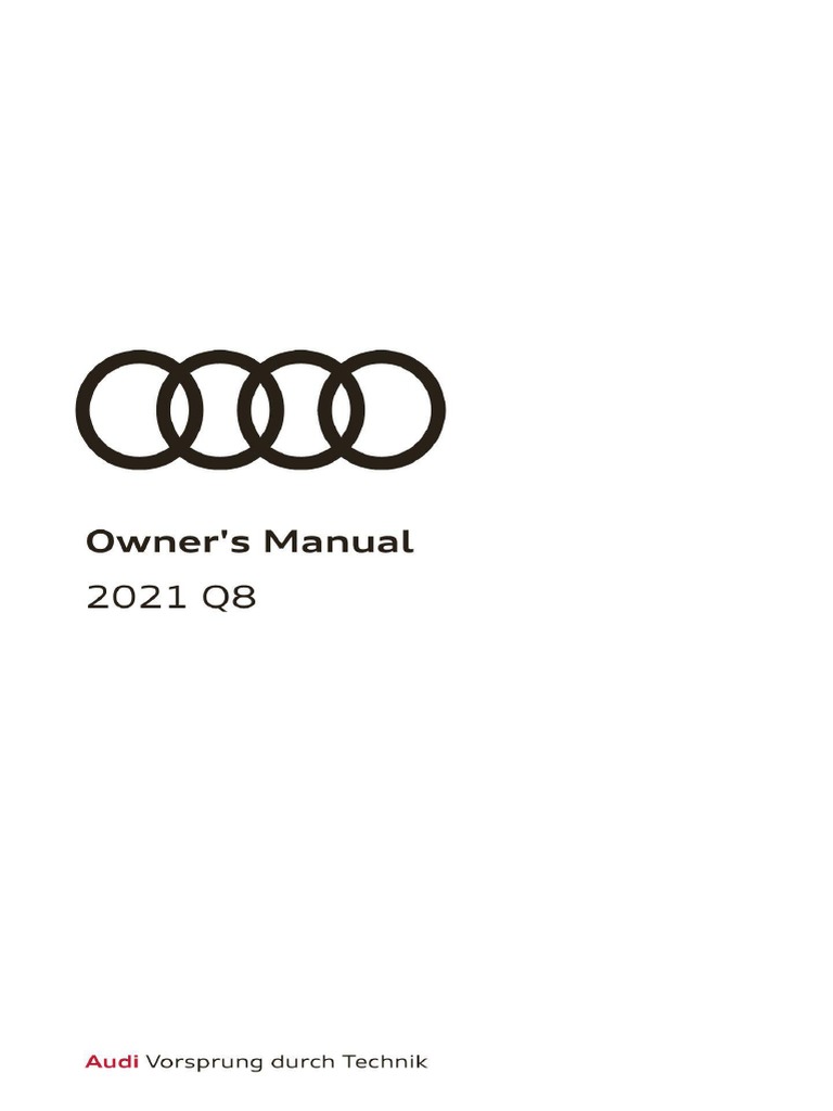 2021 Audi q8 78209 | PDF | Anti Lock Braking System | Headlamp
