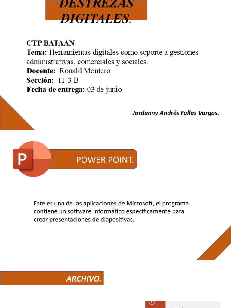 Partes Del Power Point | PDF | Microsoft PowerPoint | Ciencias de la ...