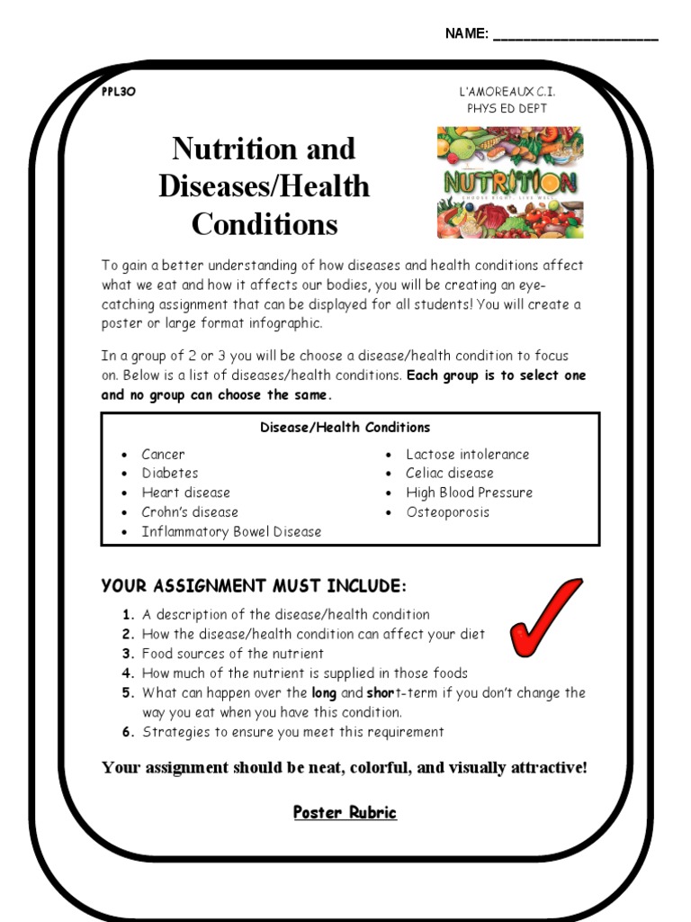 Student Health & Nutrition Project | PDF