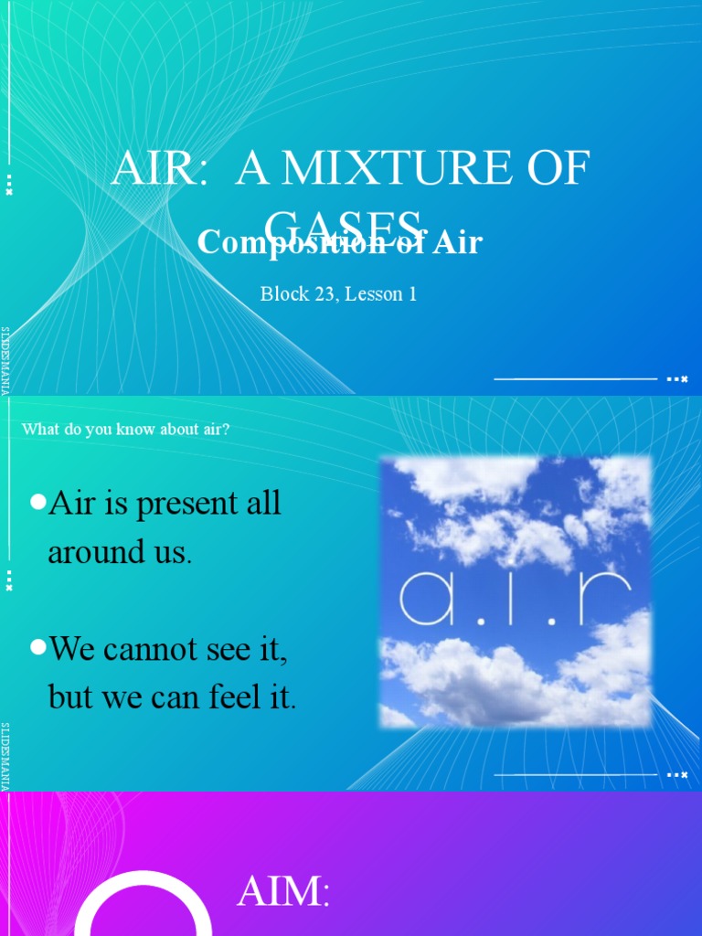 b23 l1 Air Mixture of Gases | PDF | Atmosphere Of Earth | Gases