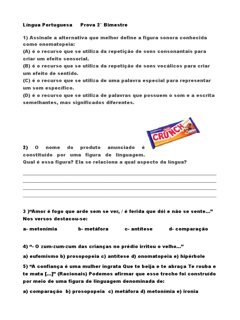 Prova 9 Ano 2 Bimestre | PDF