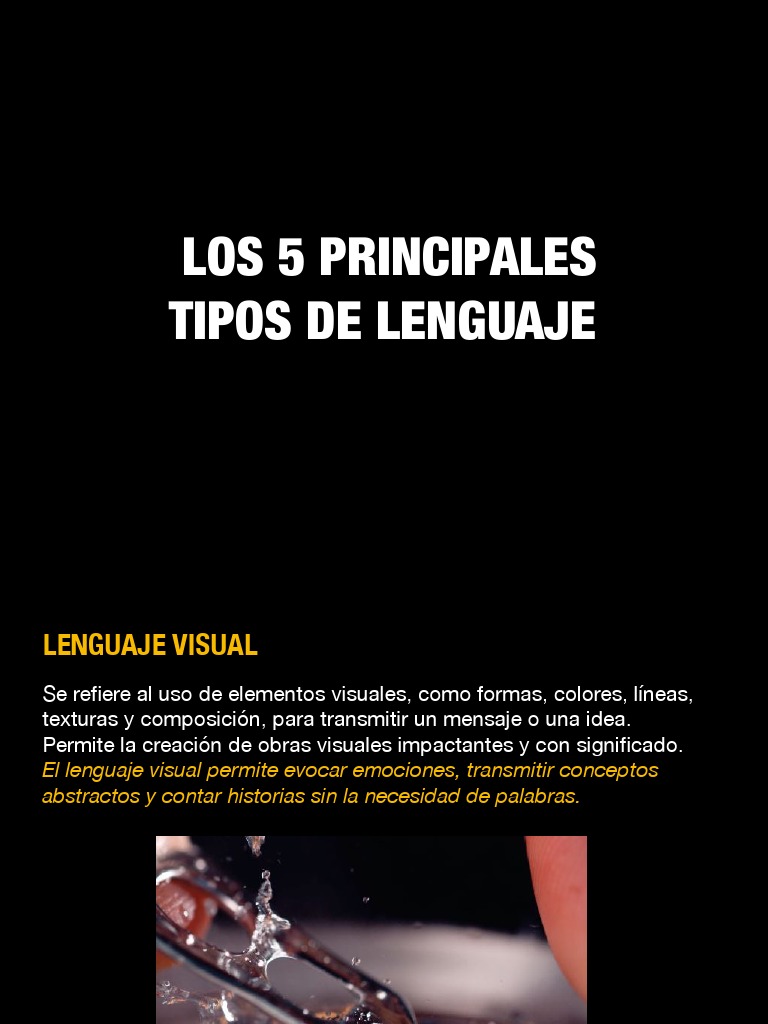 Tipos de lenguaje | PDF | Comunicación | Cognición
