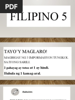 Cot Fil 5 Q3 Opinyon Katotohanan | PDF