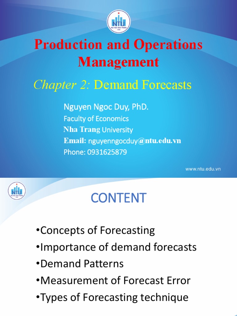 Pom Chapter 2 Forecasting Pdf Forecasting Errors And Residuals 