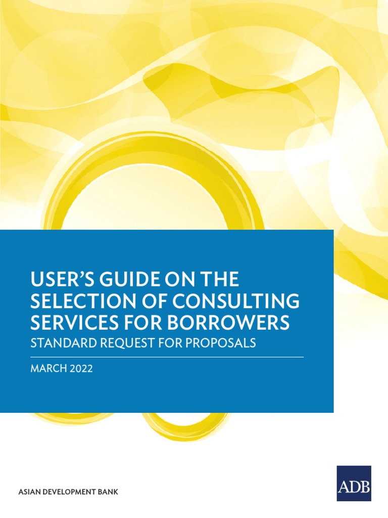 SELECTION CRITERIA FOR CONSULTANCY SERVICES Technical Specifications ...