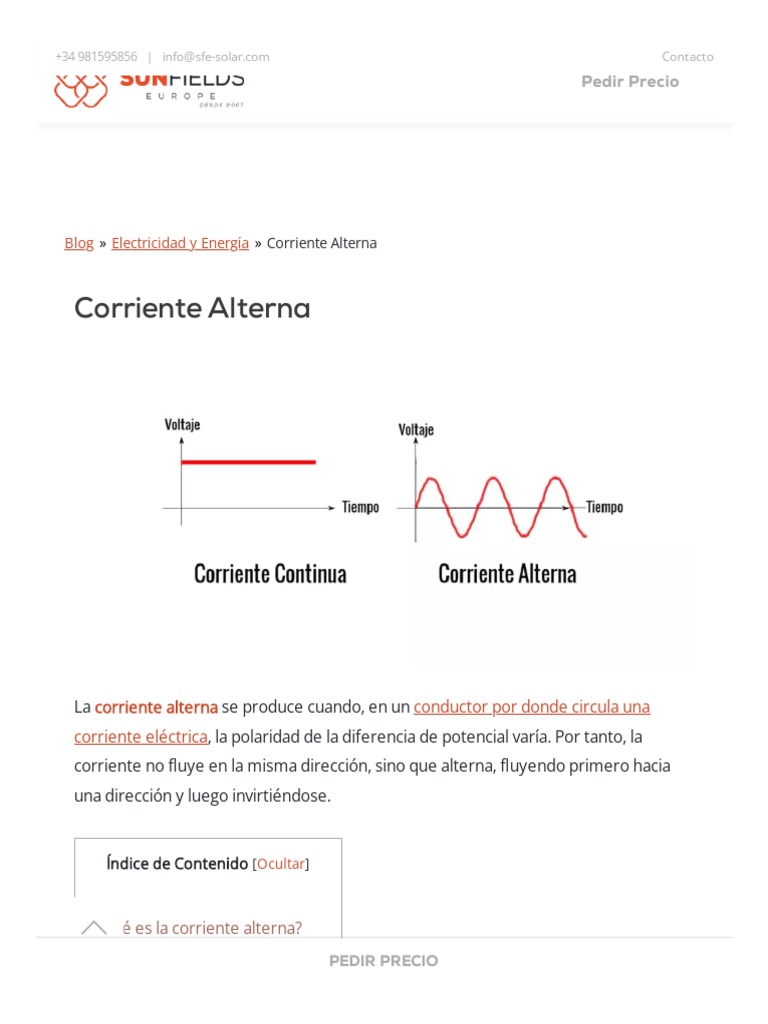 Corriente Alterna - Cómo Se Genera y Explicación | PDF | Inducción ...