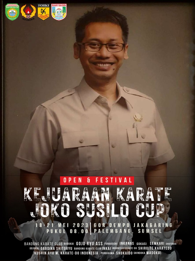 Proposal Kejuaraan Karate Joko Susilo Cup 2023 | PDF