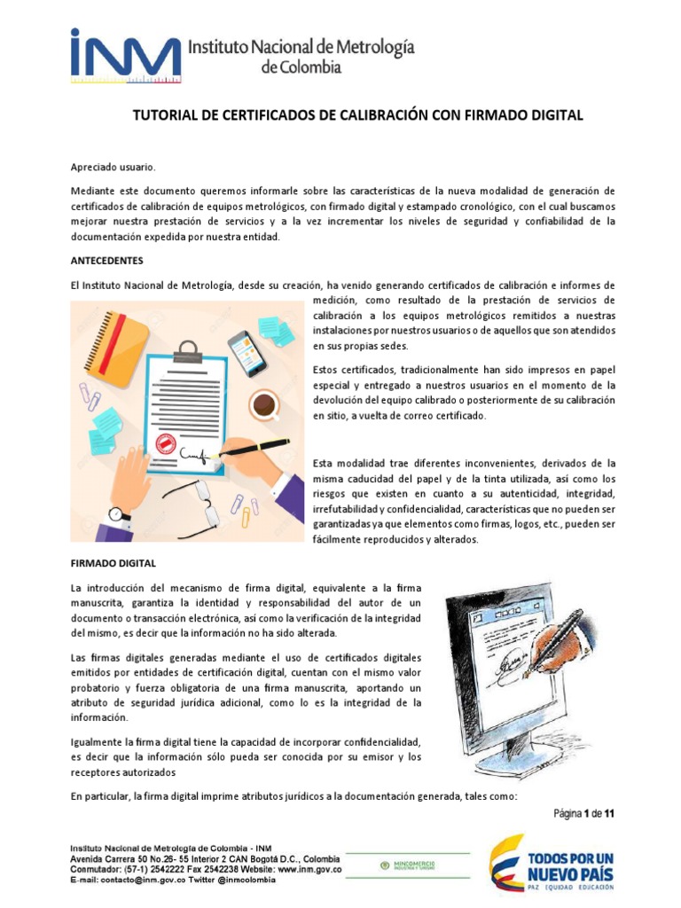 Firma Digital INM | PDF | Calibración | Software de la aplicacion