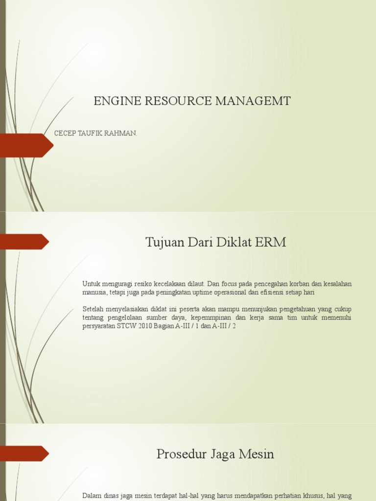 Engine Resource Managemt | PDF