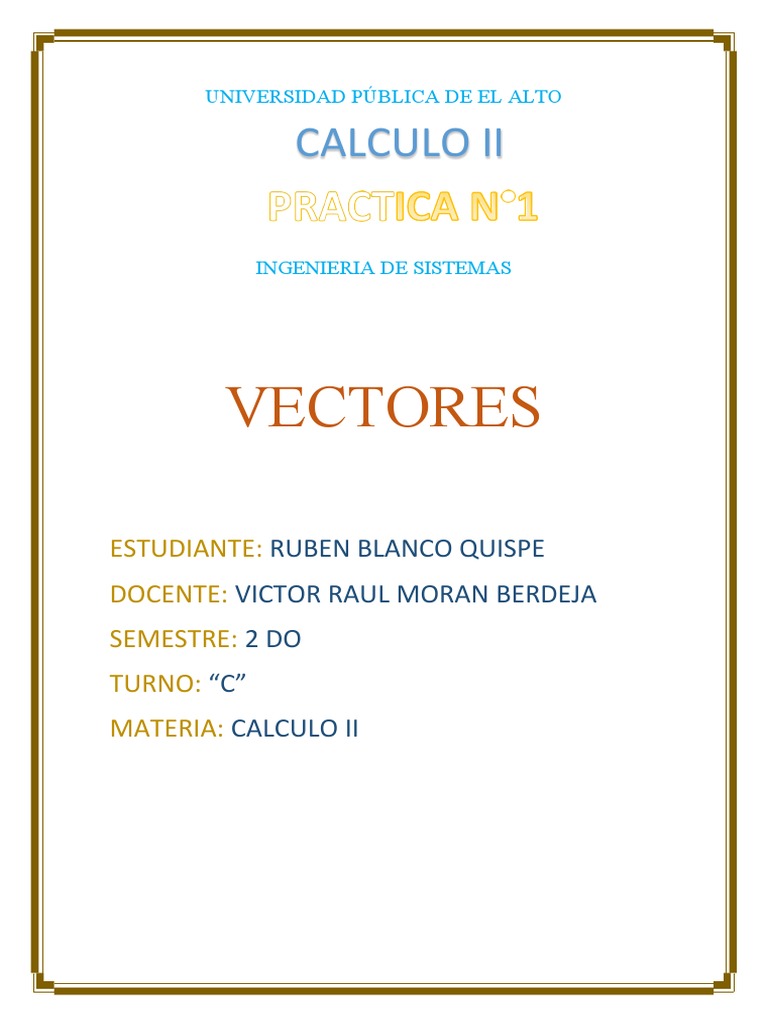 Ejercicios de Vectores-Area | PDF