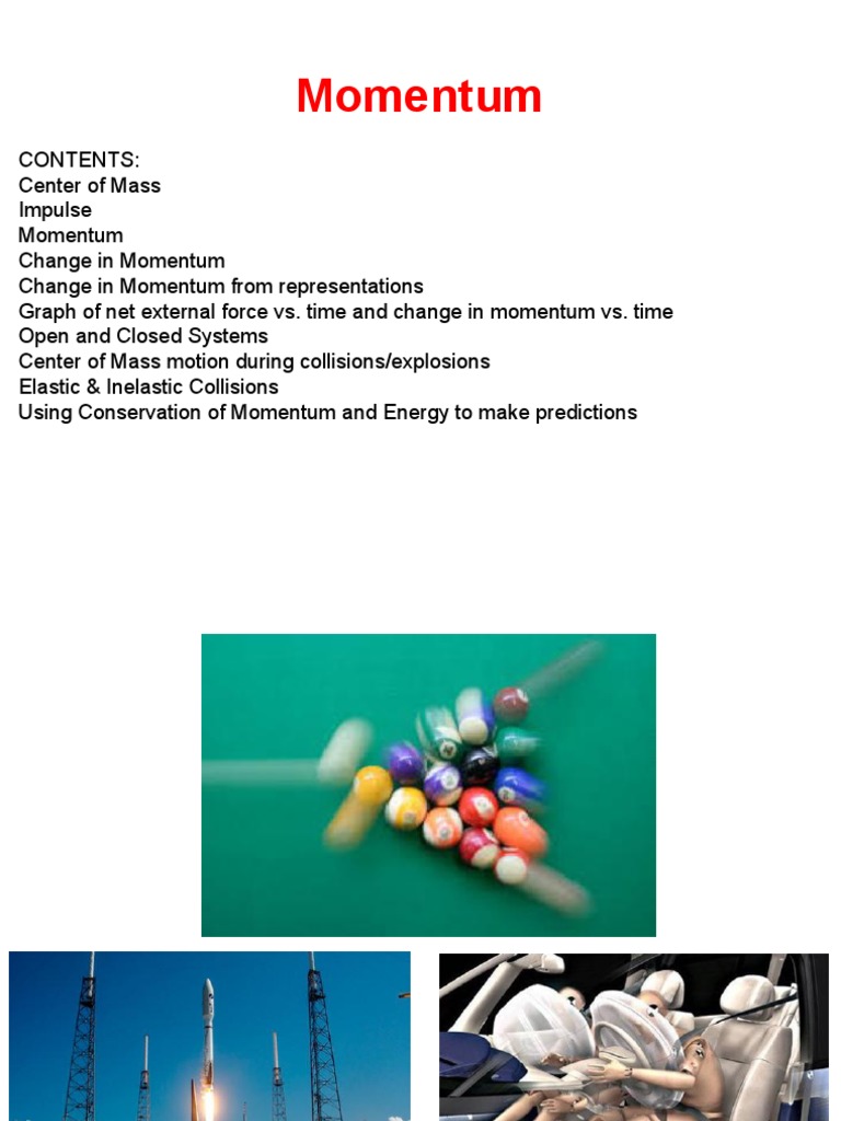 Linear Momentum | PDF | Collision | Momentum