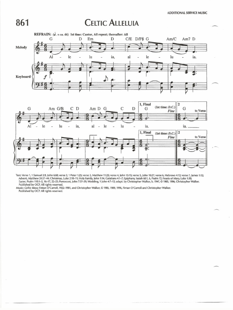 Celtic Alleluia | PDF