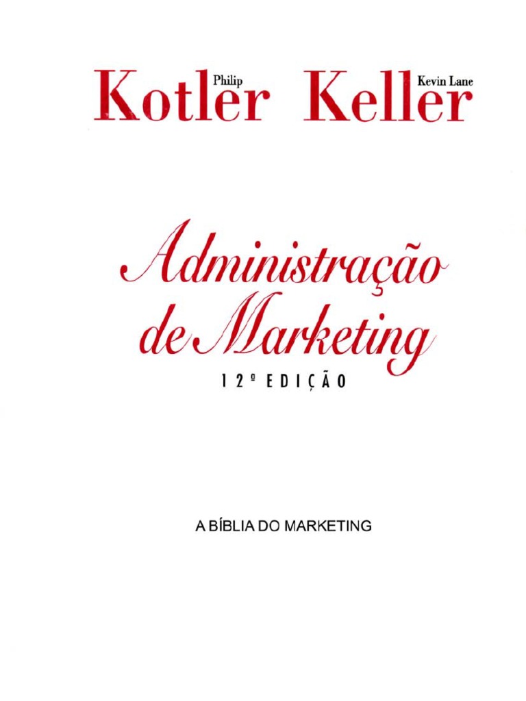 O Que É Marketing - Kotler e Keller | PDF | Marketing | Comunicação