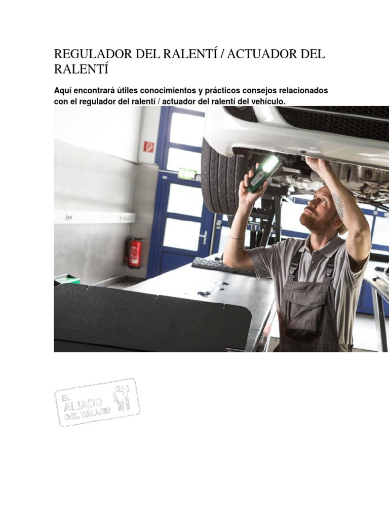 Regulador y Actuador de Ralentí | PDF | Inductor | Corriente eléctrica