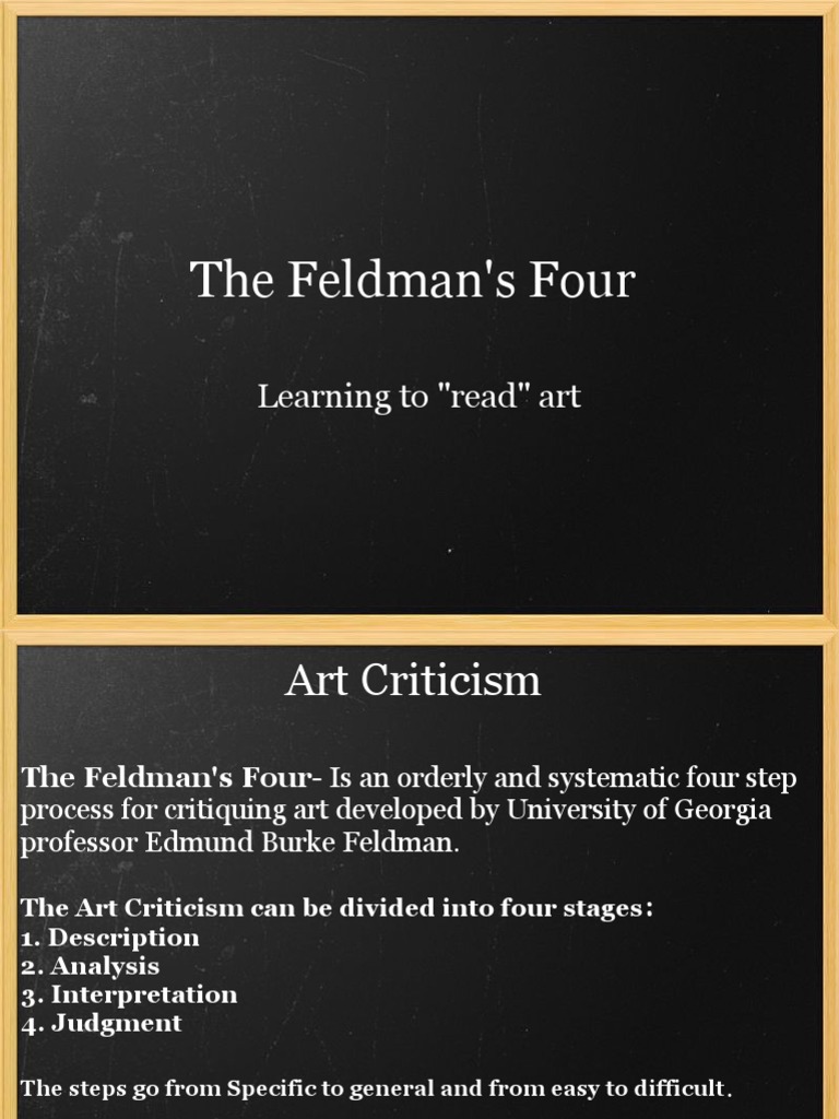 Feldman's Four Steps in Art Criticism | PDF