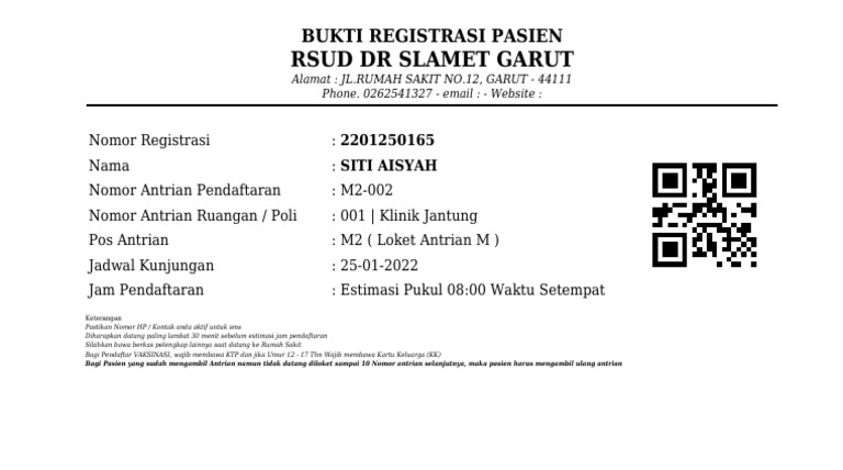 Rsud DR Slamet Garut: Alamat: JL - RUMAH SAKIT NO.12, GARUT - 44111 Phone. 0262541327 - Email ...