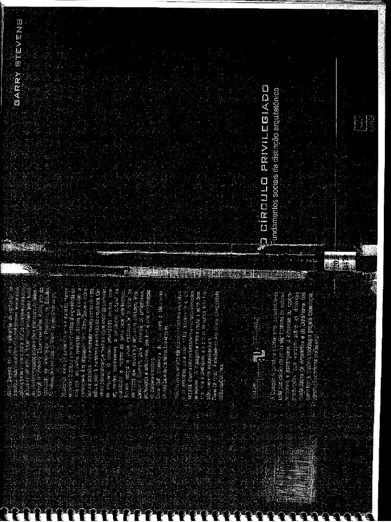 STEVENS. O Circulo Privilegiado - Fundamentos Sociais Da Distinção ... STEVENS. O Circulo Privilegiado - Fundamentos Sociais Da Distinção ...
