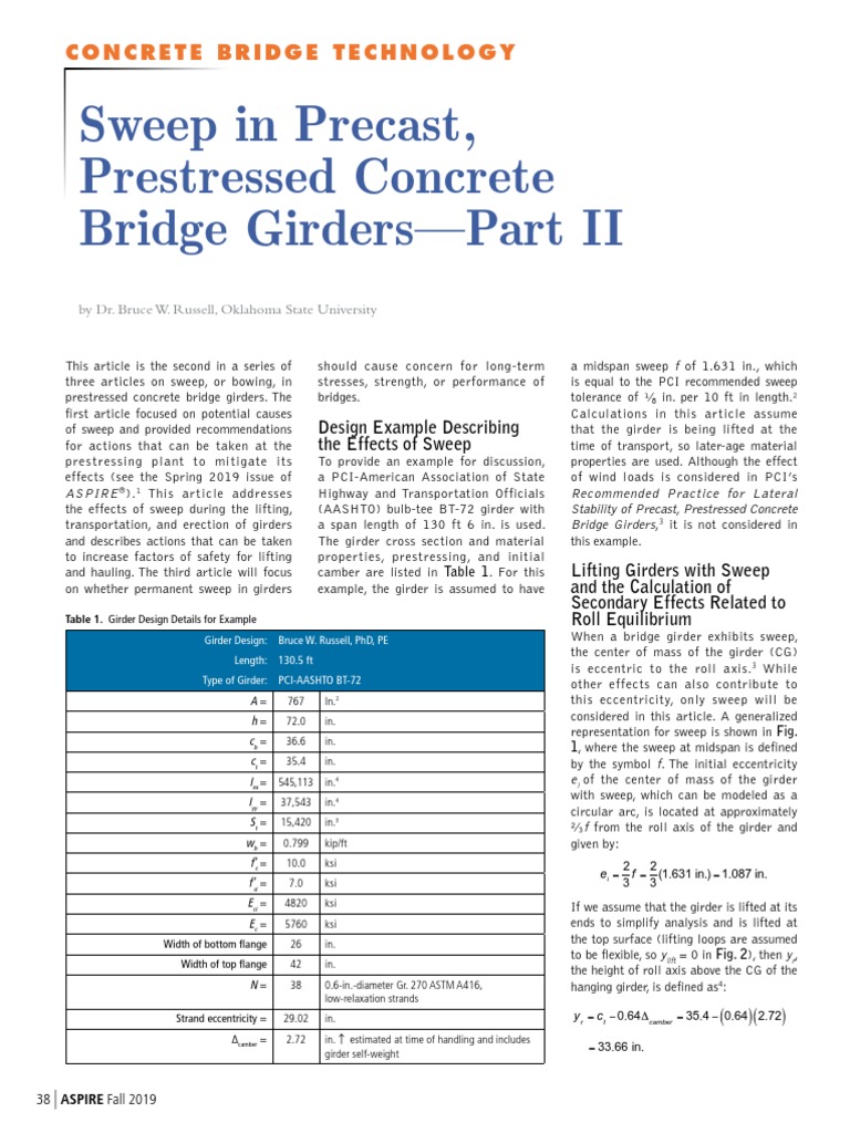 BTC Sweep 02 | PDF | Bending | Precast Concrete