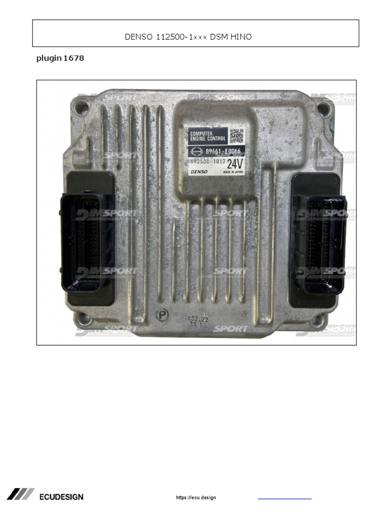 Denso 112500-1xxx DSM Hino | PDF