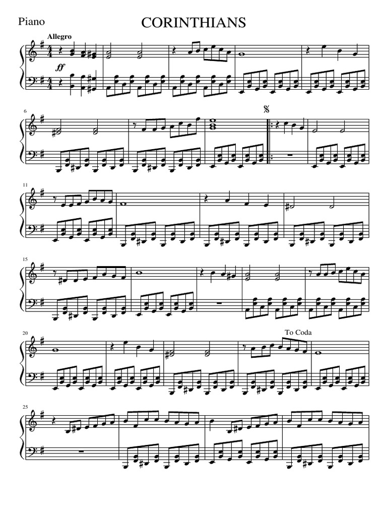 Hino Do Corinthians | PDF | Compositions | Musical Compositions