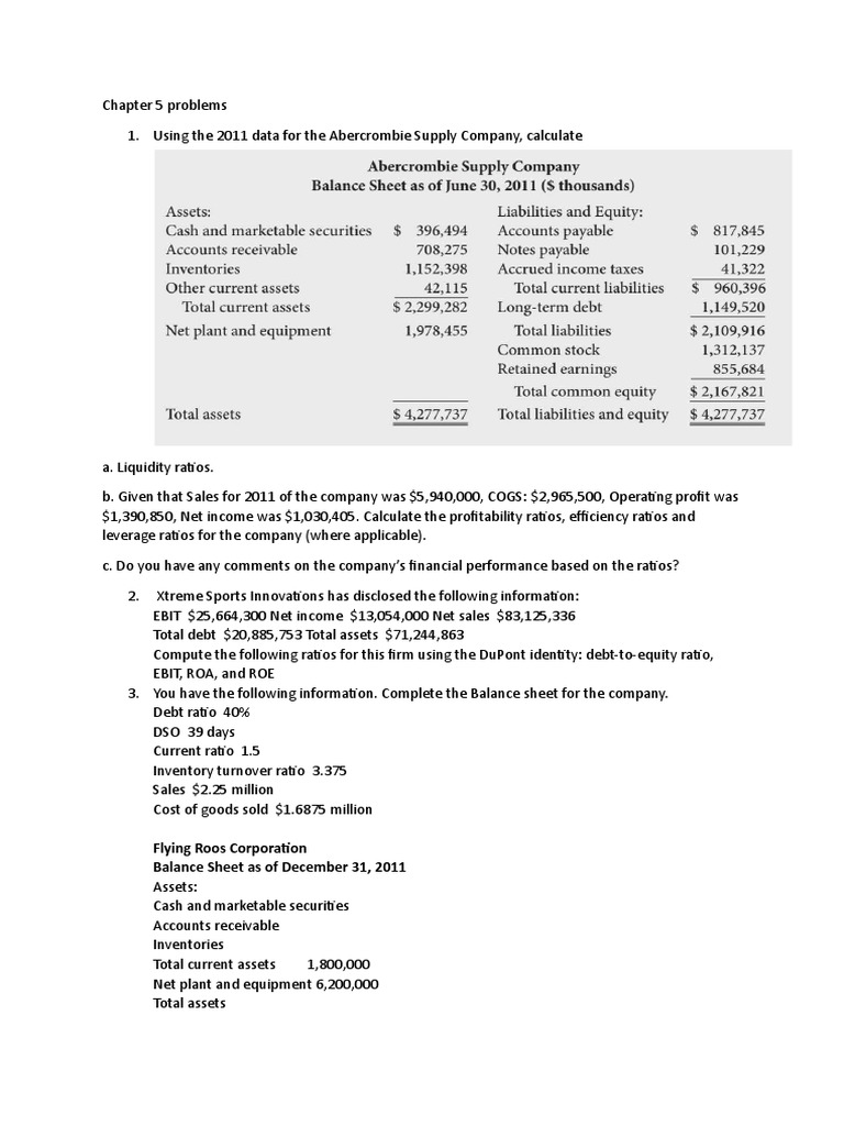 Chapter 5 Problems | PDF