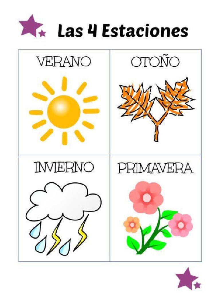 Láminas de Las Estaciones Del Año | PDF