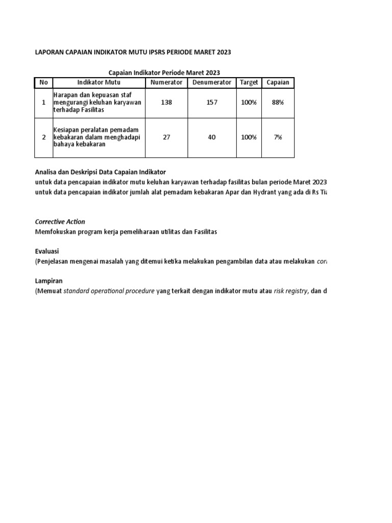 Data IPSRS Contoh | PDF