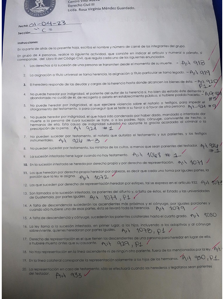 Repaso Libro 3 Codigo Civil. #2 | PDF