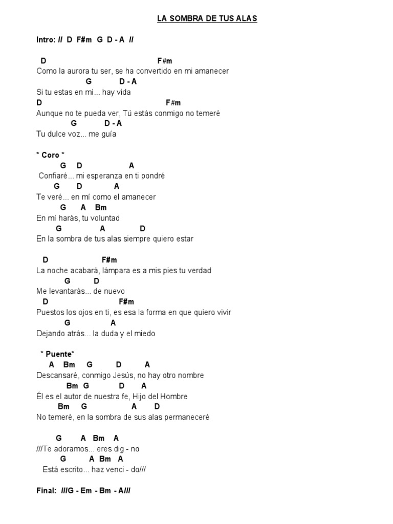 La Sombra de Tus Alas | PDF