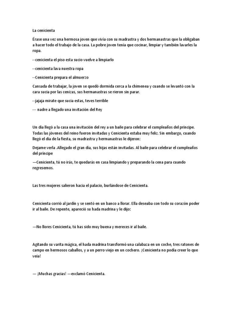 La Cenicienta | PDF