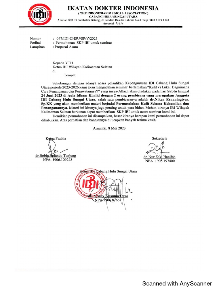 Permohonan SKP IBI | PDF