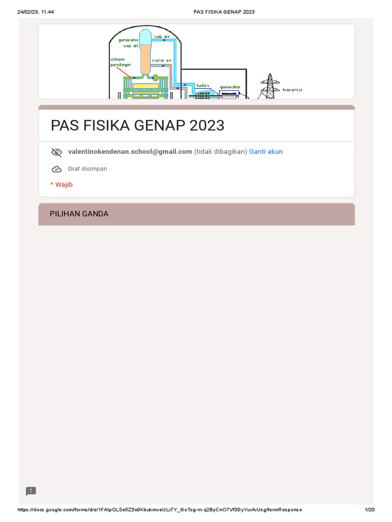 Pas Fisika Genap 2023 Fix | PDF
