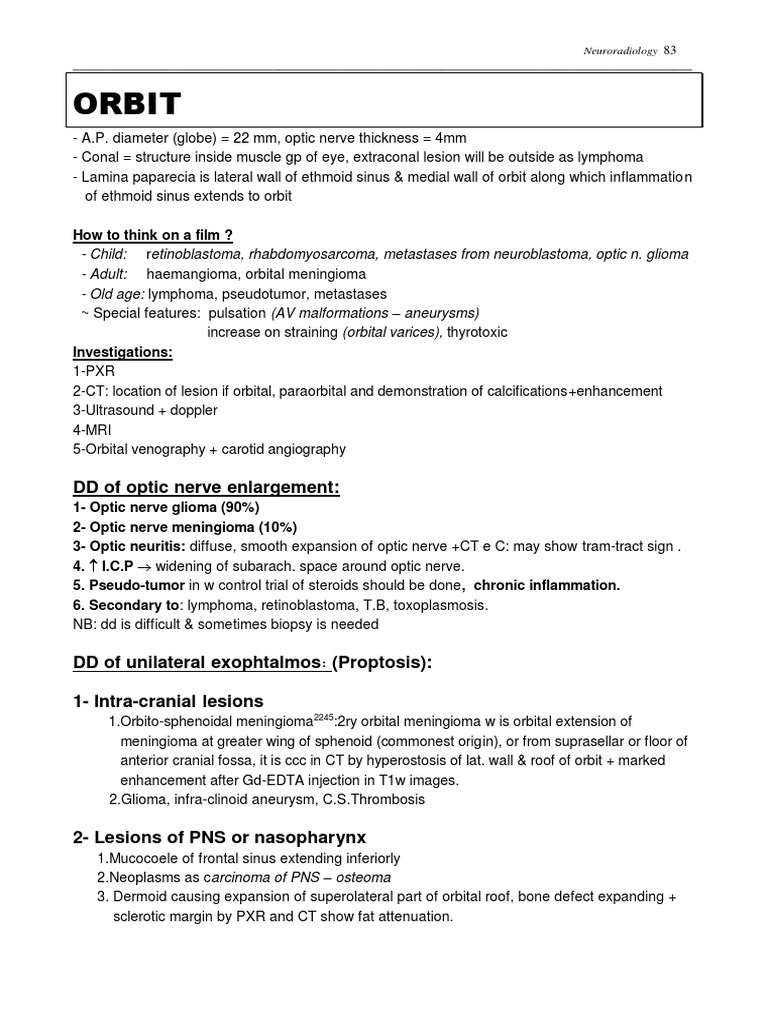 Orbit | Download Free PDF | Stroke | Ear